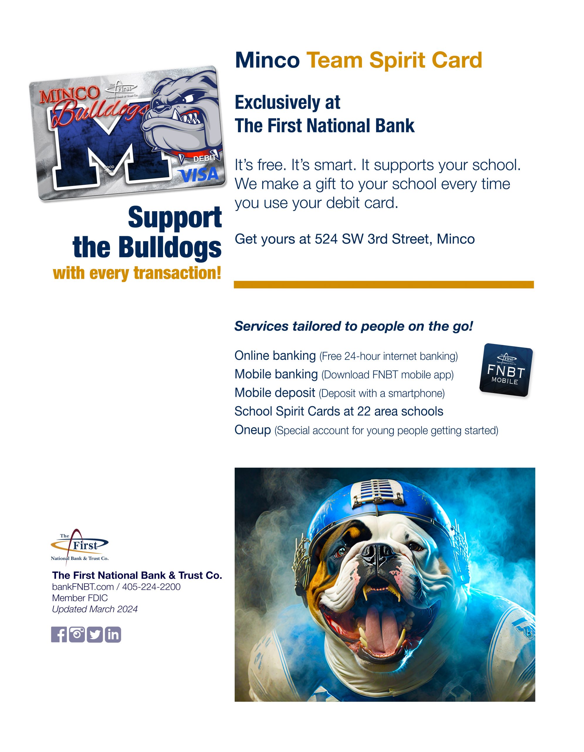 Debit Cards - First National Bank and Trust Co - Chickasha