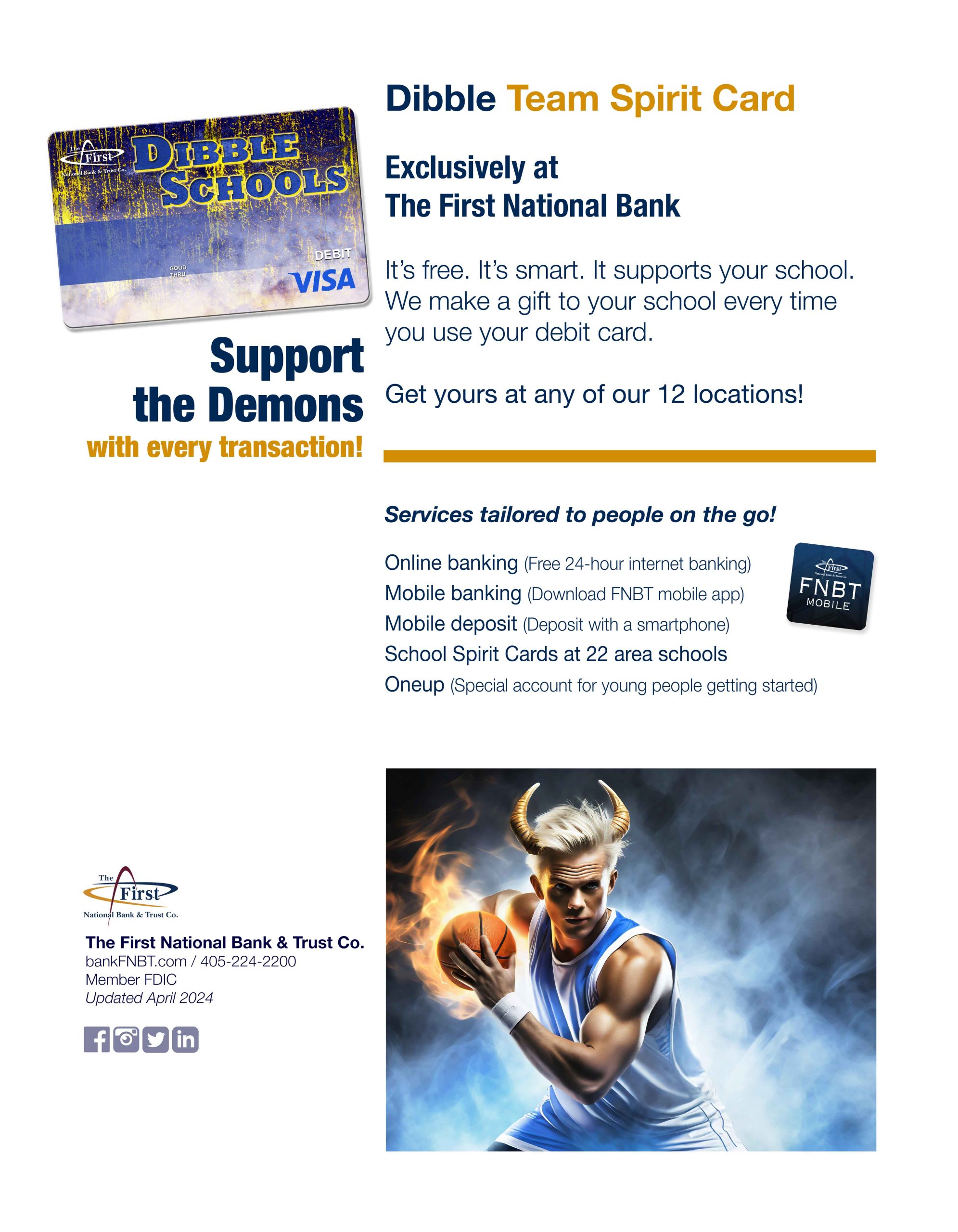 Debit Cards - First National Bank and Trust Co - Chickasha